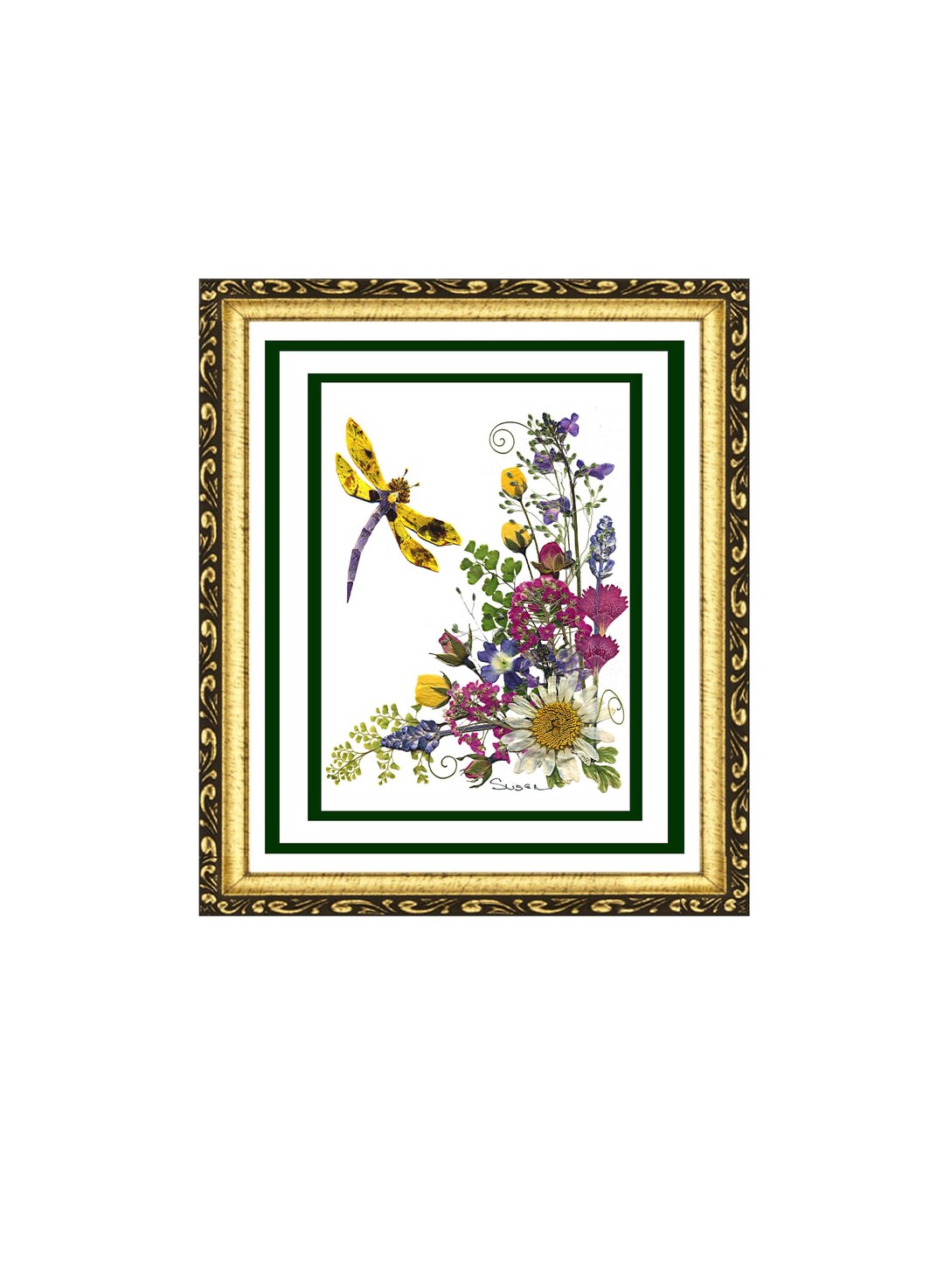 SUMMER DRAGONFLY FRAMED - Etsy