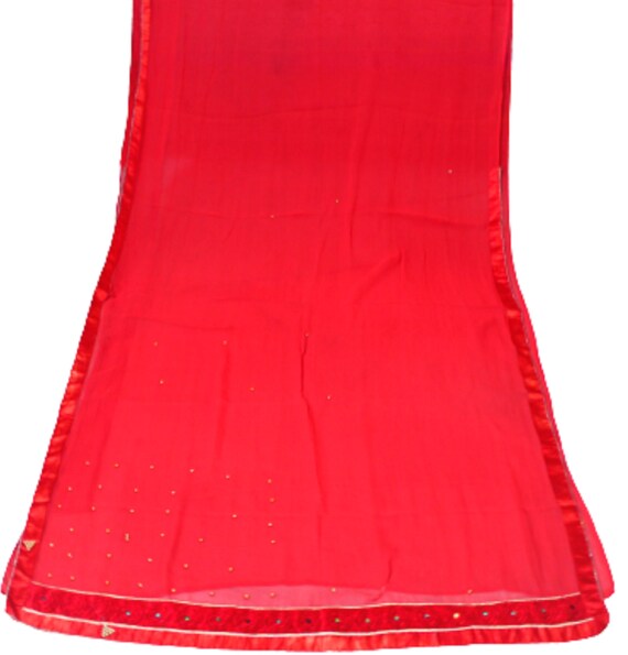 Fabric Jewelry & Beauty Red Dress Indian Vintage Chiffon Home Decor 5YD ...