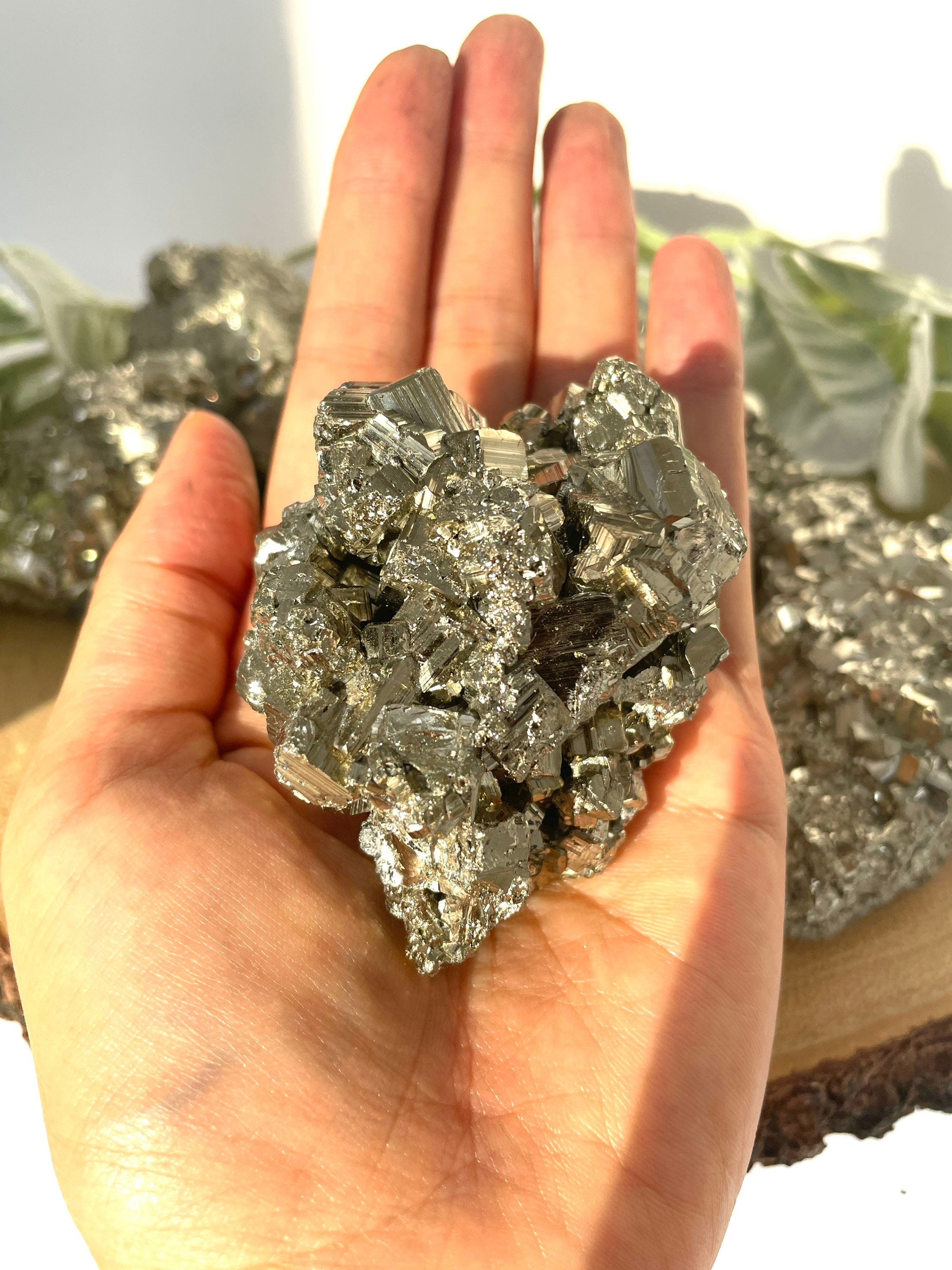 Natural Pyrite Cluster Large Raw Pyrite Stone Pyrite Geodes | Etsy