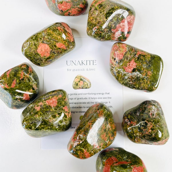 Unakite Jasper - Etsy