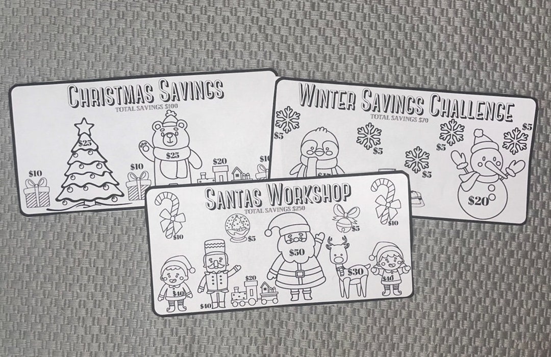 Christmas Mini Savings Challenge Bundle Low Digital Download - Etsy