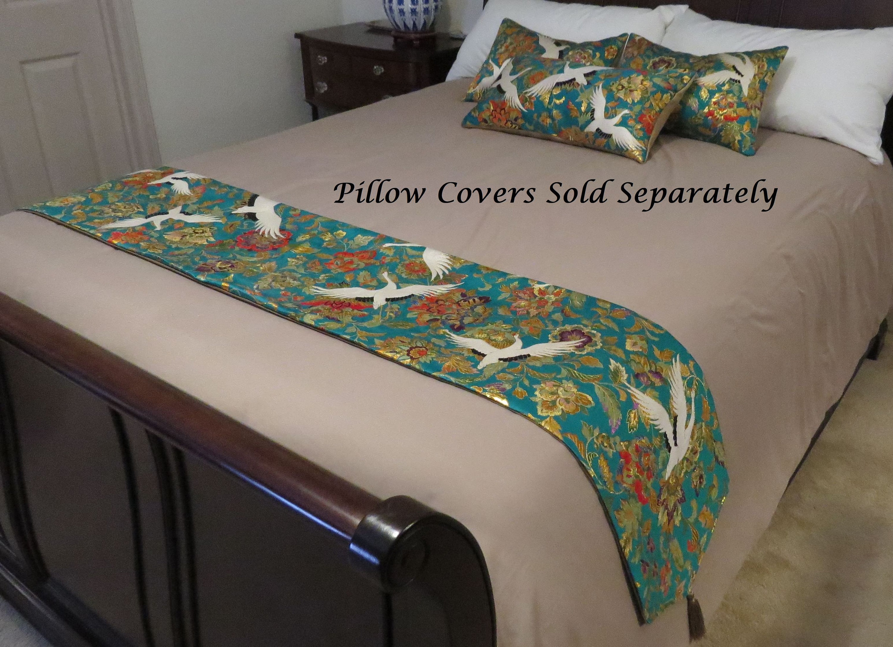 Wedding Dais Flowers Bed Runner Bedding Scarf Decoration 50x241 Cm 新着