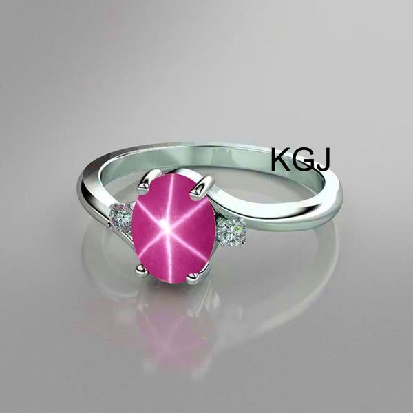 Star Sapphire Ring - Etsy