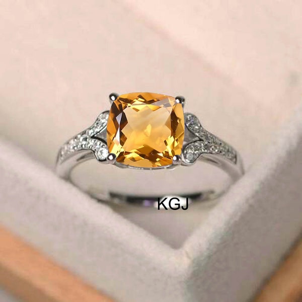 Yellow Topaz Ring - Etsy