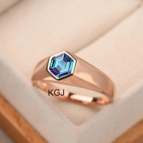 Alexandrite Ring Men - Etsy