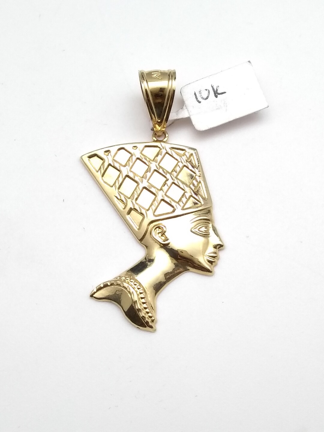 10k Gold Nefertiti Pendant - Etsy