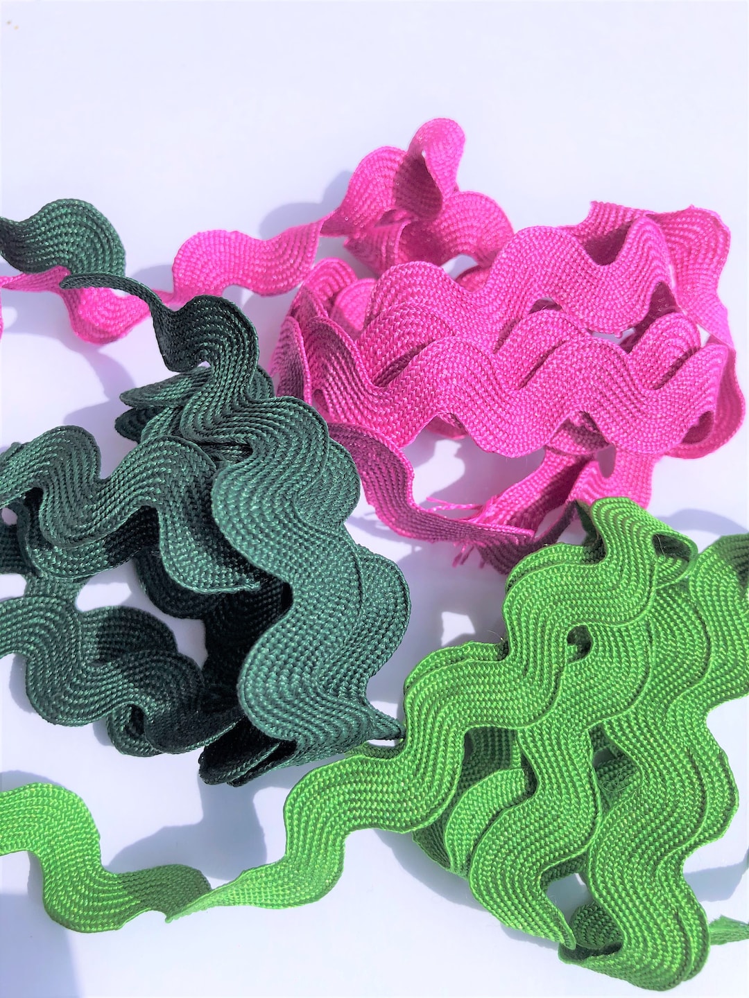 Serpentine Croquet Zig Zag 3 Colors 2 Sizes Ribbon for Creation Textile ...