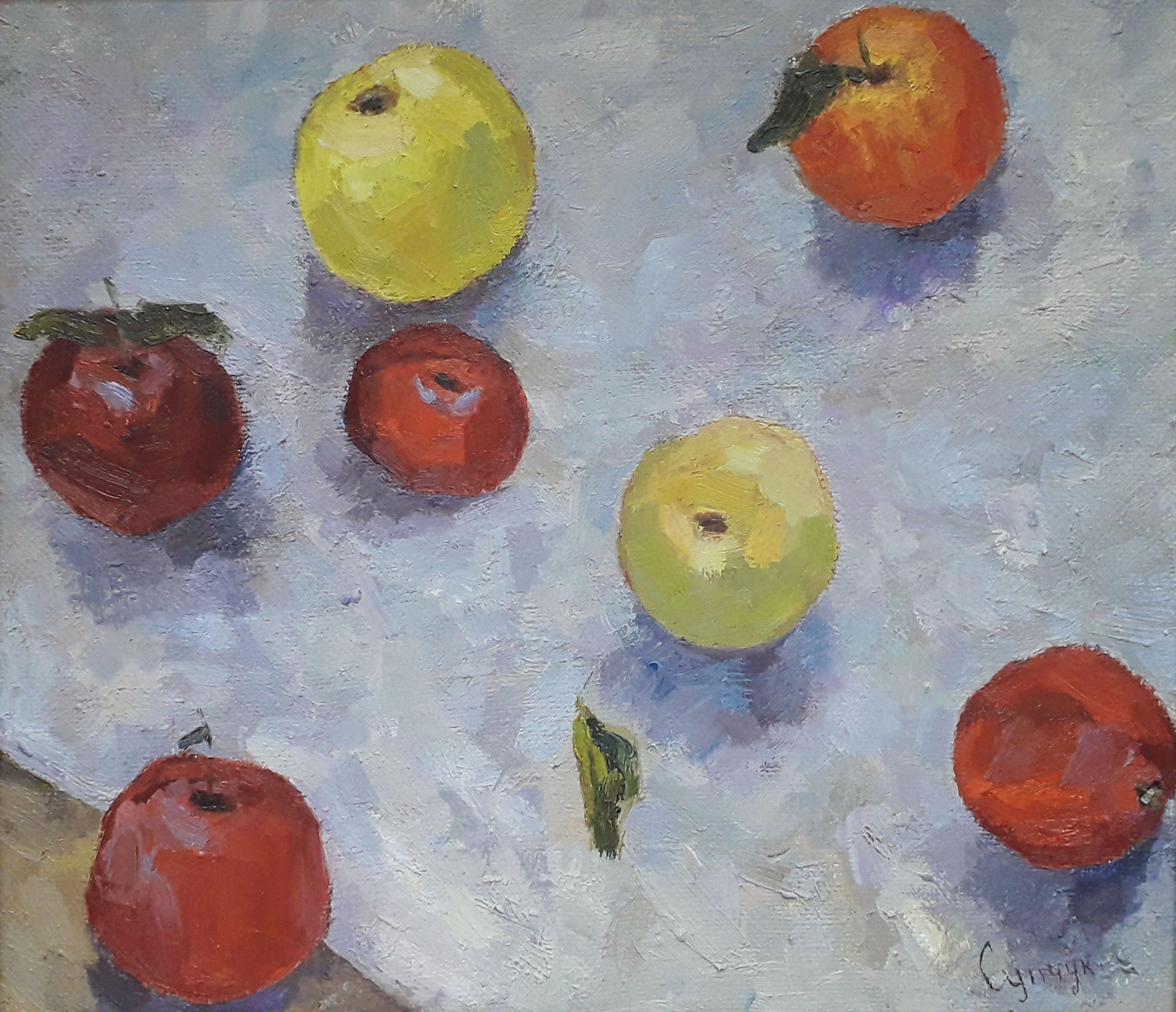 Apples Painting Original Art Apples Art Kitchen art Fruit | Etsy