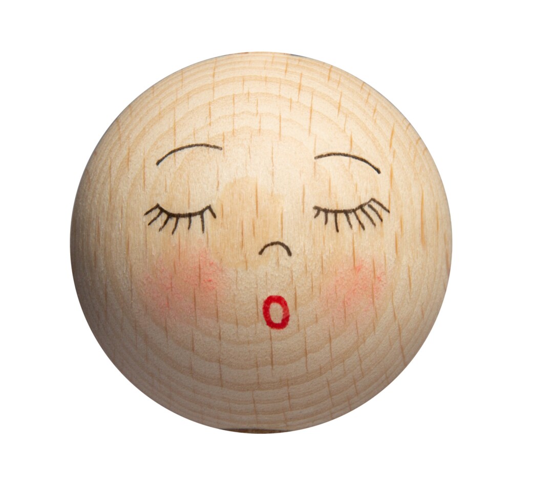 Hand-painted Wooden Head Angel Singing No.4, 20 Mm, 10 Pcs./pack - Etsy