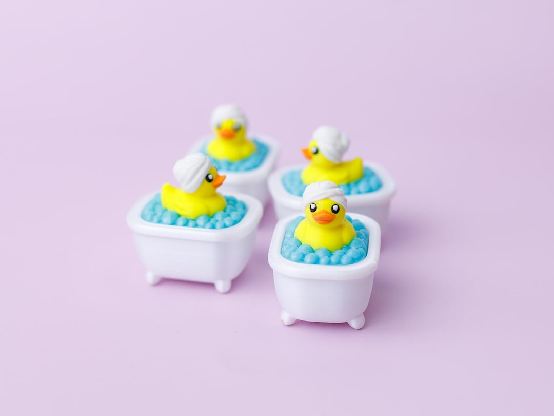 Ducky Bath Tub Fidget Clicker Toy Trendy 3D Printed Fidget - Etsy