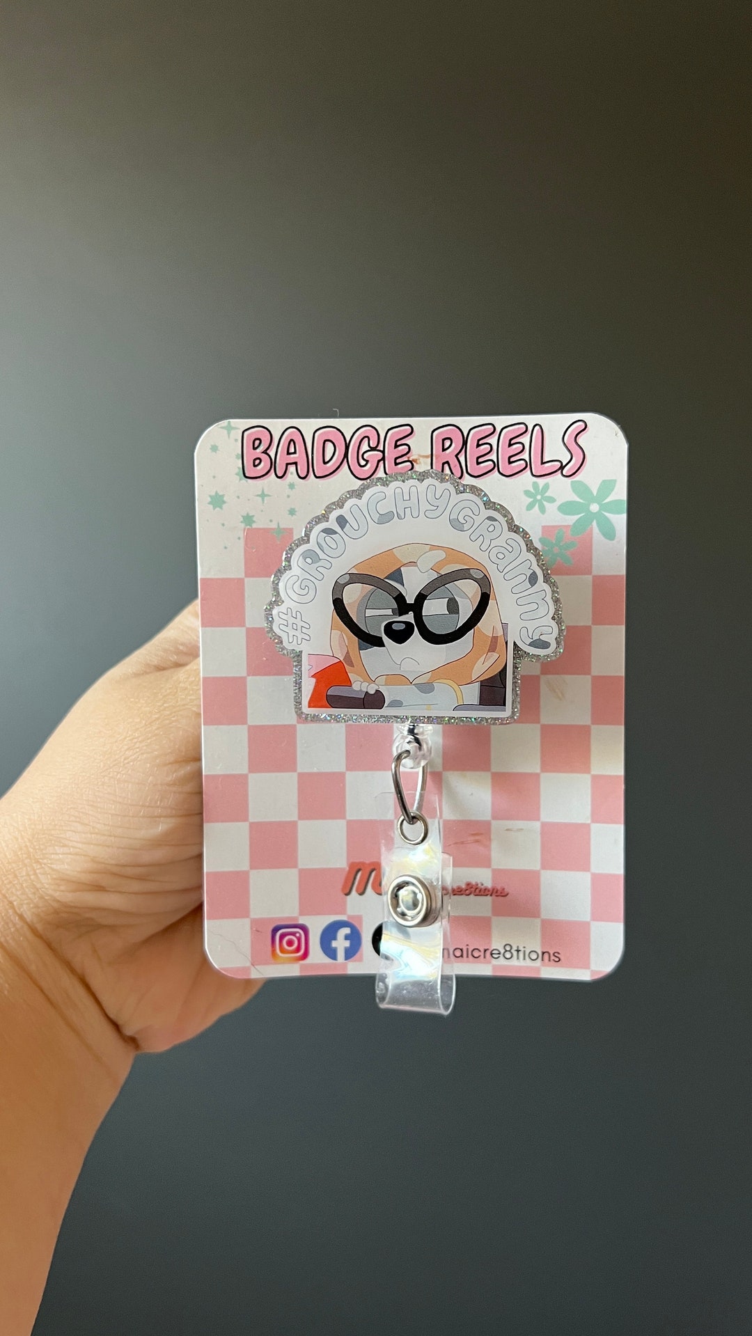 Muffin-bluey Badge Reels Phone Grip - Etsy