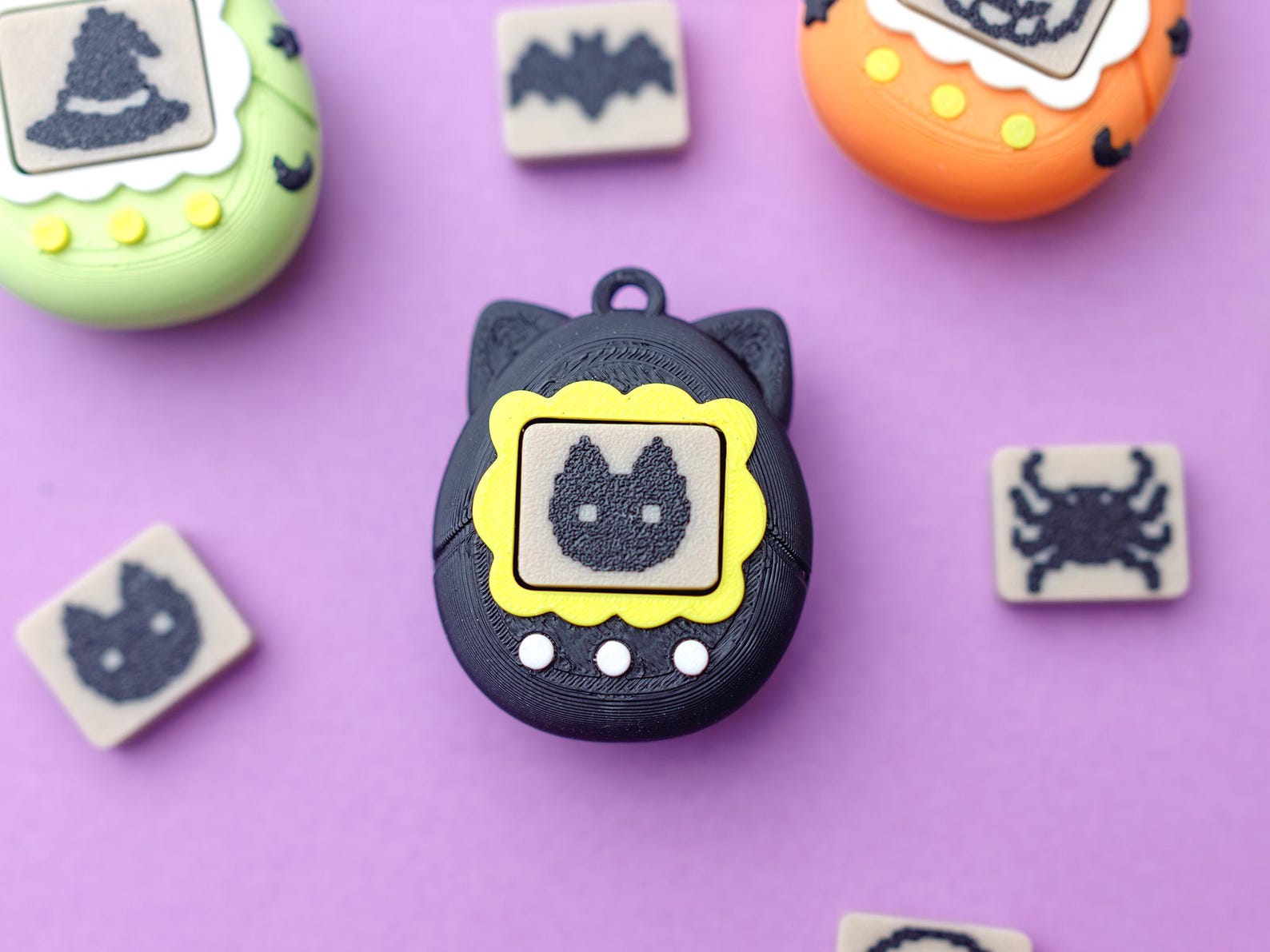 Halloween Bat Fidget Clicker Toy: Virtual Pet Keychain - Etsy