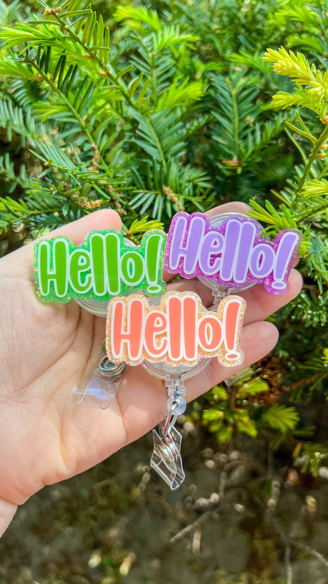 Hello Badge Reels - Etsy