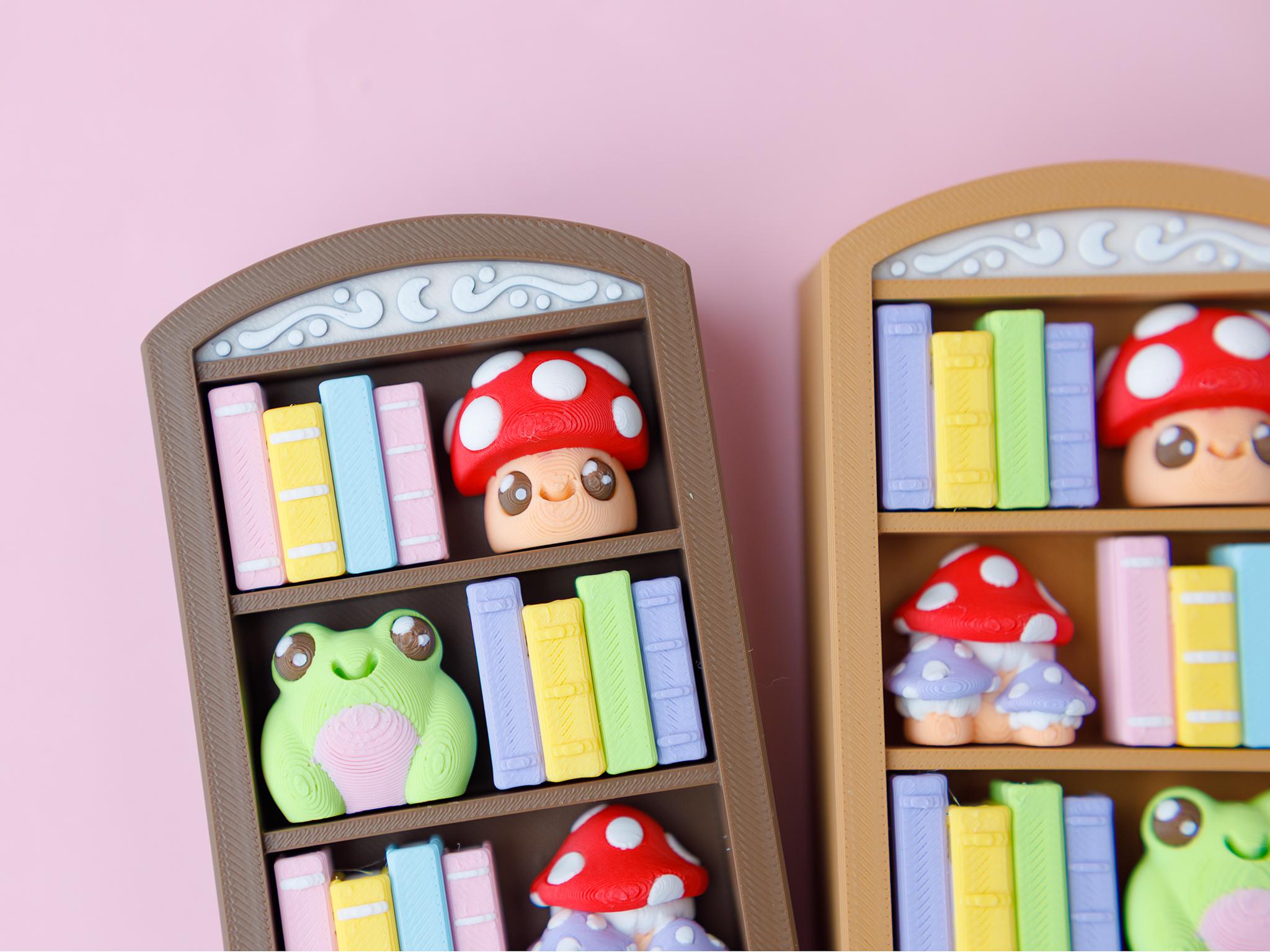 Book Shelf Fidget Clicker Toy 3D Printed Cozy Book Nook Fidget Clicker ...