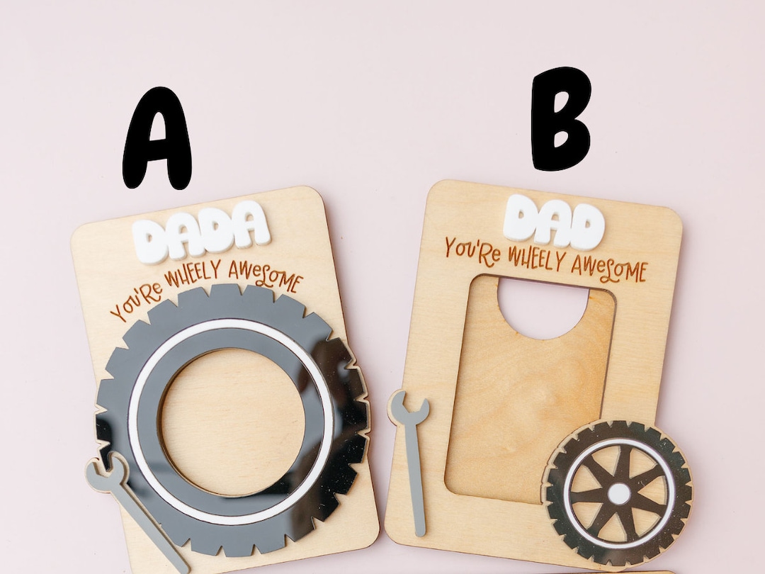 Father's Day Fridge Photo Magnet | Car Visor Clip Father's Day Gift ...