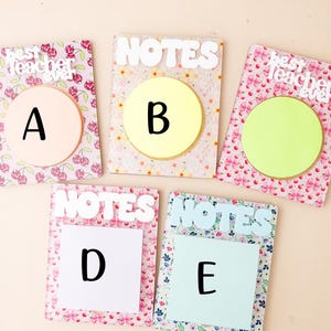 Sticky Note Holder for Teacher Cute Sticky Note Organizer Teacher ...