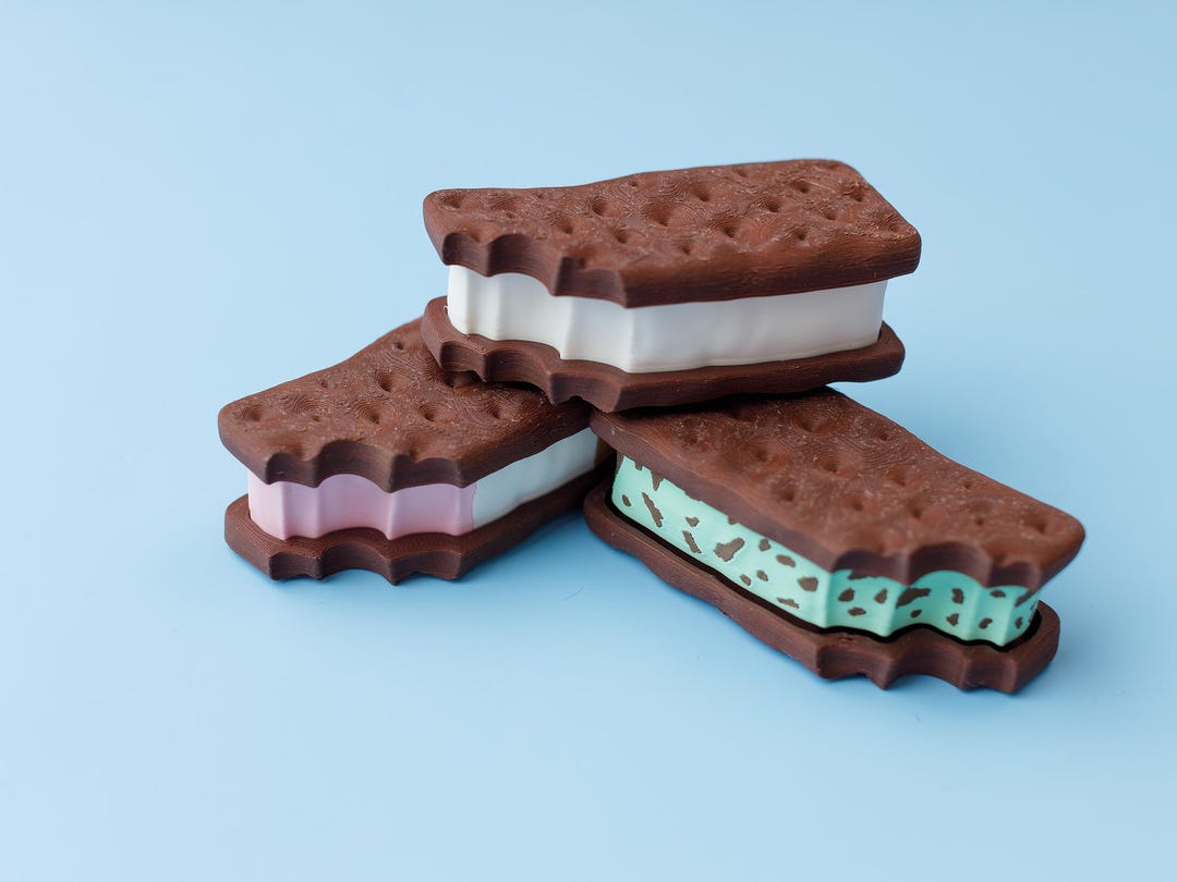 Ice Cream Sandwich Fidget Clicker Toy Trendy 3D Printed Fidget - Etsy
