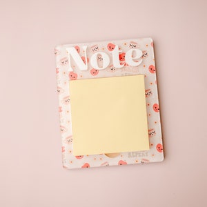 Personalized Post-it Note Holder for Teacher Cute Sticky Note Organizer ...