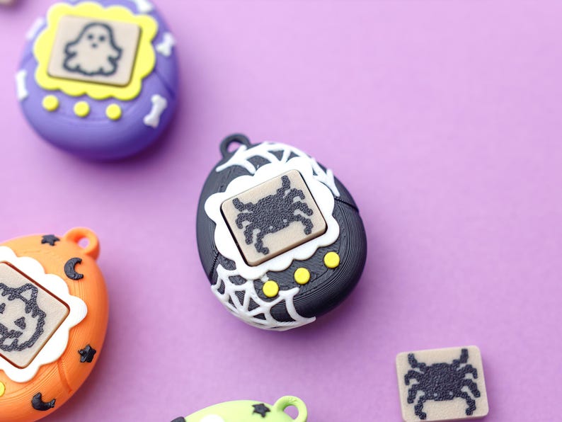 Halloween Bat Fidget Clicker Toy: Virtual Pet Keychain - Etsy