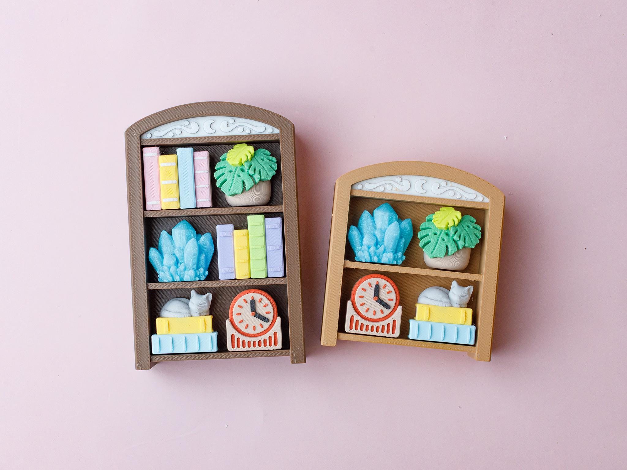 Book Shelf Fidget Clicker Toy 3D Printed Cozy Book Nook Fidget Clicker ...