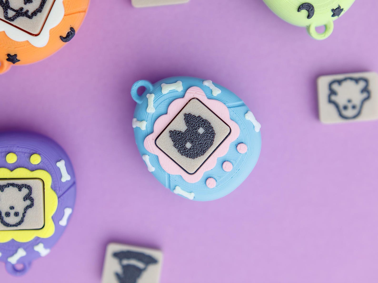 Halloween Bat Fidget Clicker Toy: Virtual Pet Keychain - Etsy
