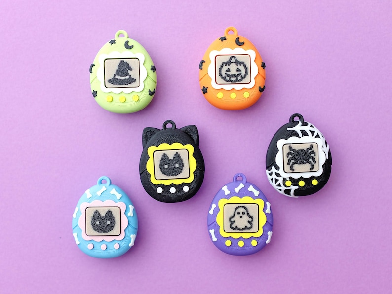 Halloween Bat Fidget Clicker Toy: Virtual Pet Keychain - Etsy