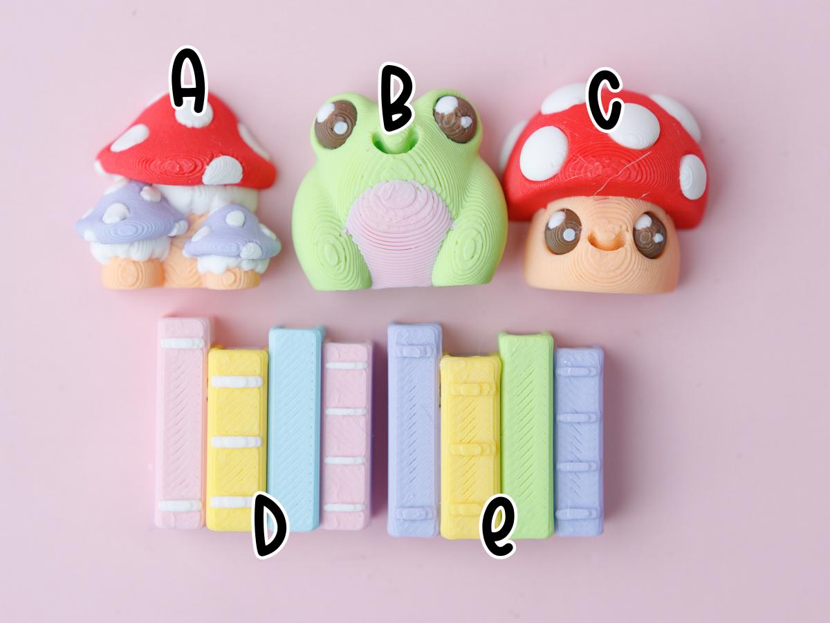 Book Shelf Fidget Clicker Toy 3D Printed Cozy Book Nook Fidget Clicker ...