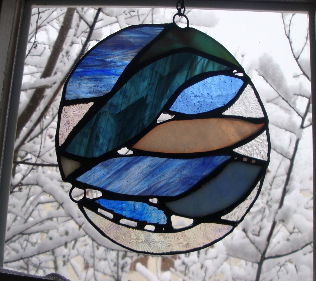 Tiffany Window Picture Sun Catcher Glass Object - Etsy