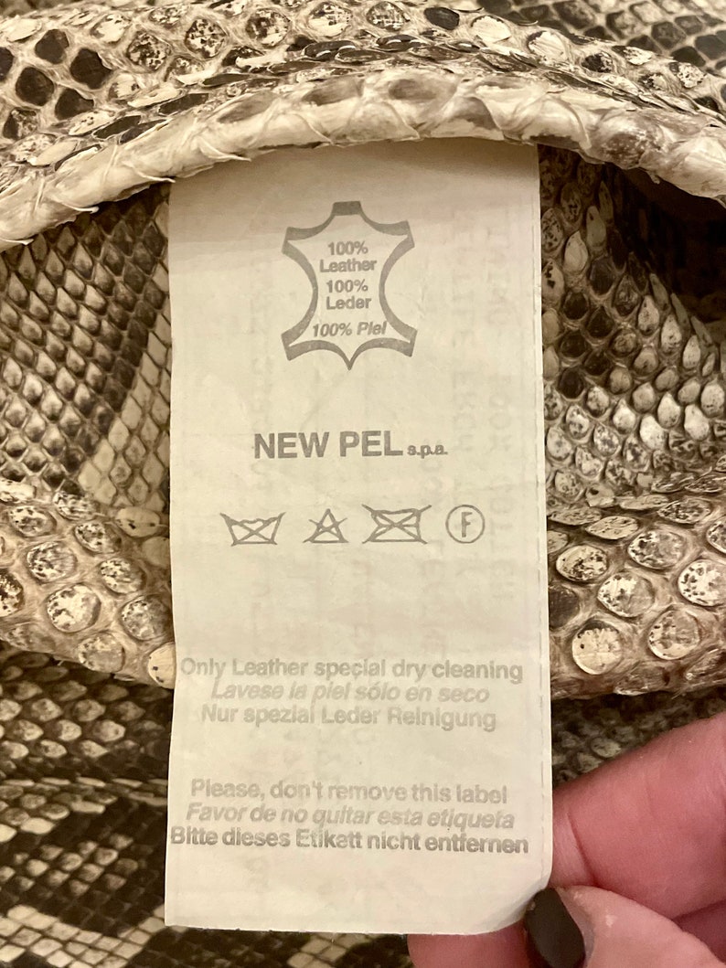 Valentino Python Leather Jacket 80s - Etsy