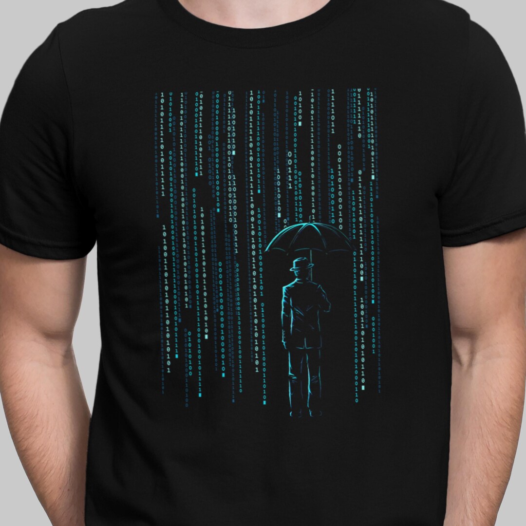 Digital Storm Binary Code Matrix Simulation Unisex T-shirt - Etsy