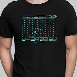 Scary Numbers Severance T Shirt Macrodata Refinement Department T-shirt ...