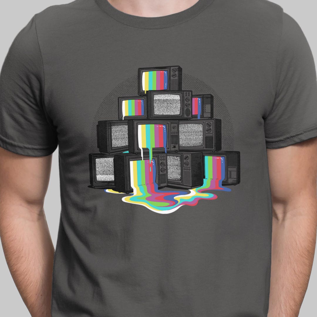 Retro TV Test Pattern T-shirt: 80s 90s Surreal Tee - Etsy