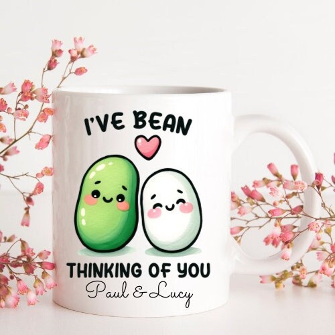 Cute Personalised Mugs. Couples Mugs, Valentines Gift. Any Name, Print ...