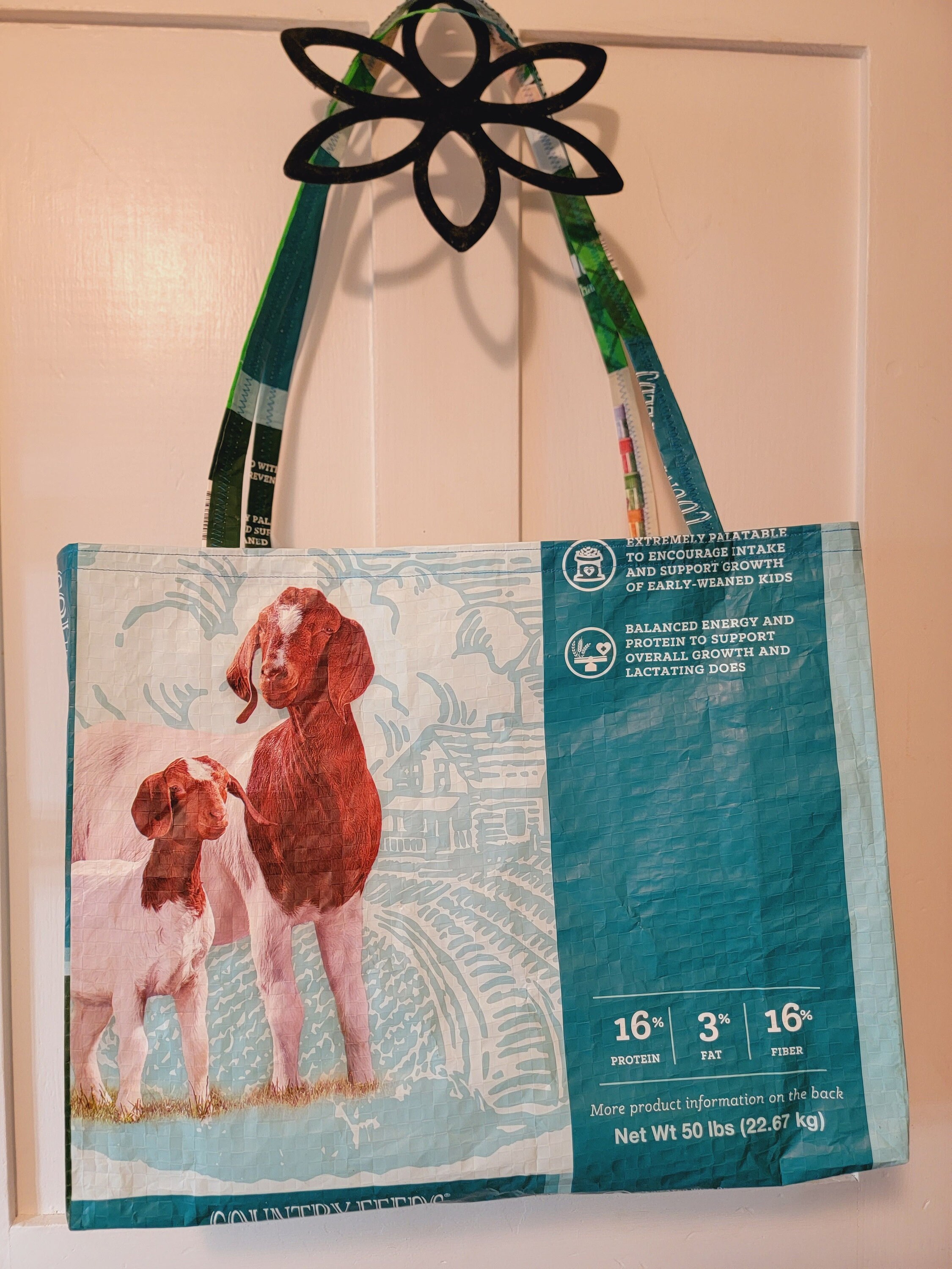 Beautiful Boer Goat Bag-teal - Etsy