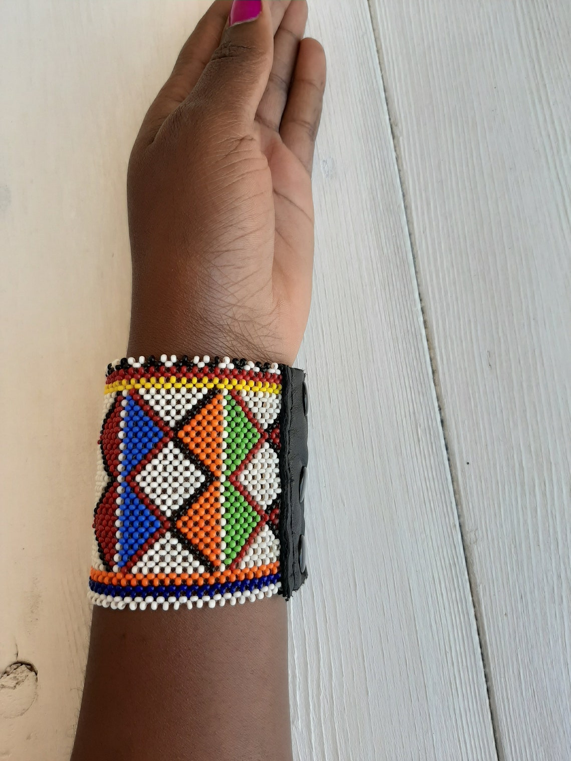 Sale African Masai Bracelet Zulu Beaded Bracelet Wrist Etsy