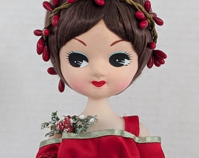 Vintage Pose Doll Reimagined for the Holidays in a Beautiful Christmas ...