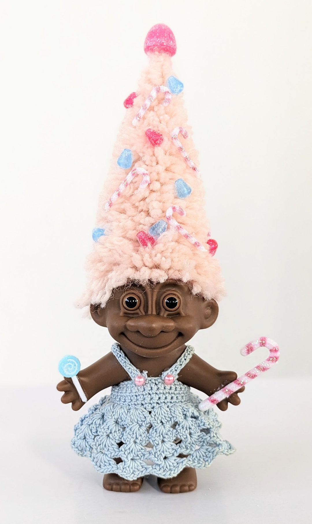 Vintage Christmas Troll.precious African American "tinsel Troll ...