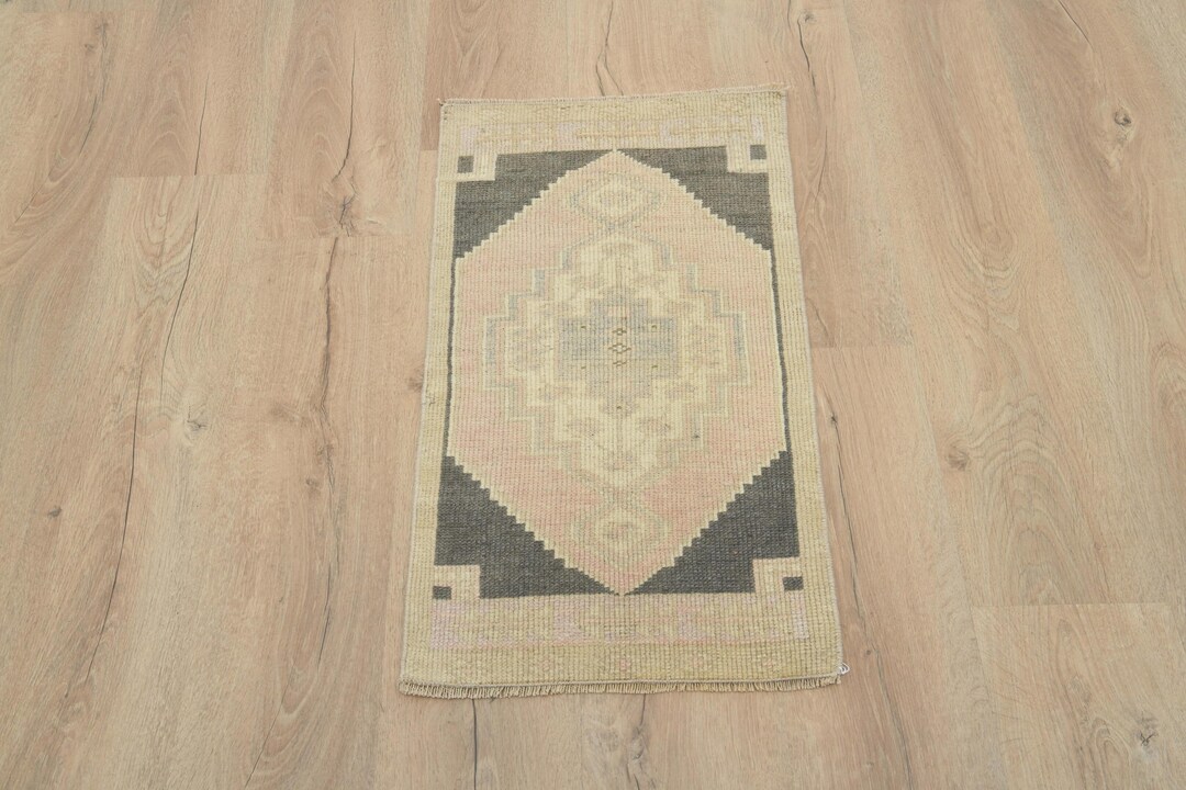 Faded Small Rug,2x3 Vintage Rug, 2x3 Oushak Rug, Turkish Small Rug, Rug ...