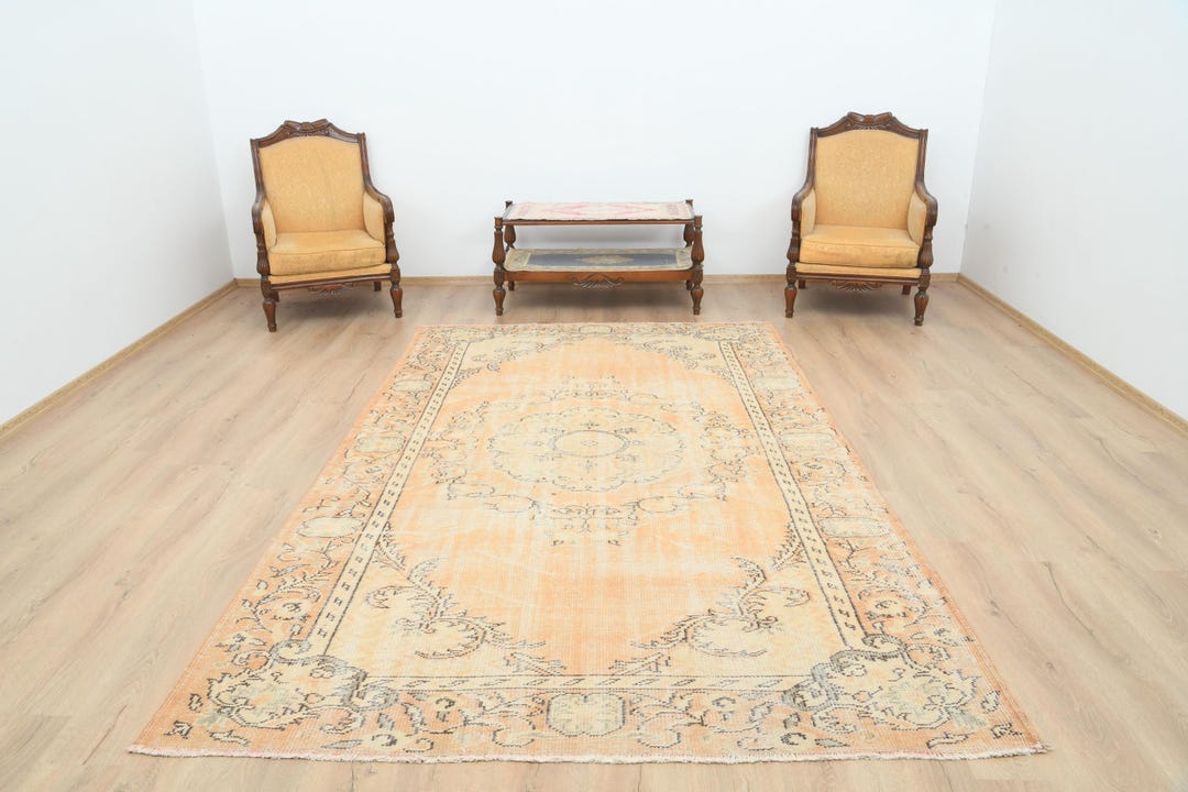 6x10 Rug, 6x10 Area Rug, 6x10 Turkish Rug, 6x10, Oushak Rug, Vintage ...