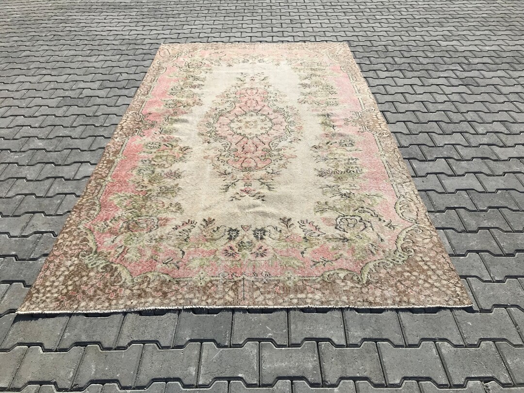 5x10 Area Rug,vintage Area Rug,oushak Area Rug,floor Rug,turkish Area ...