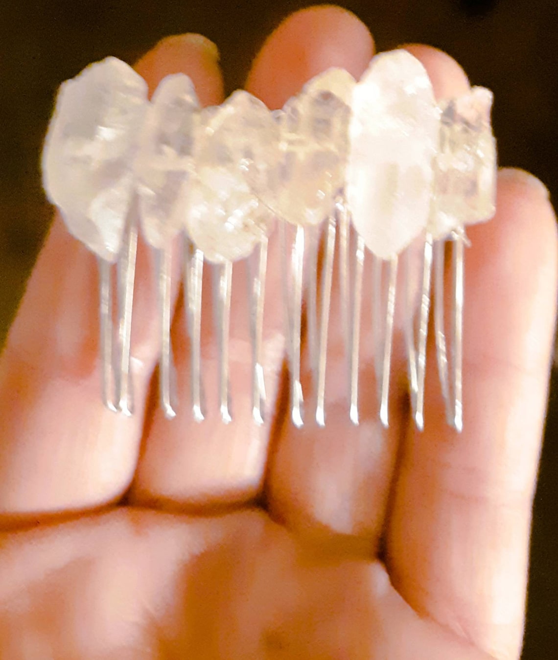 Natural Trendy Quartz Crystal Hair Accents Very Beautiful for | Etsy