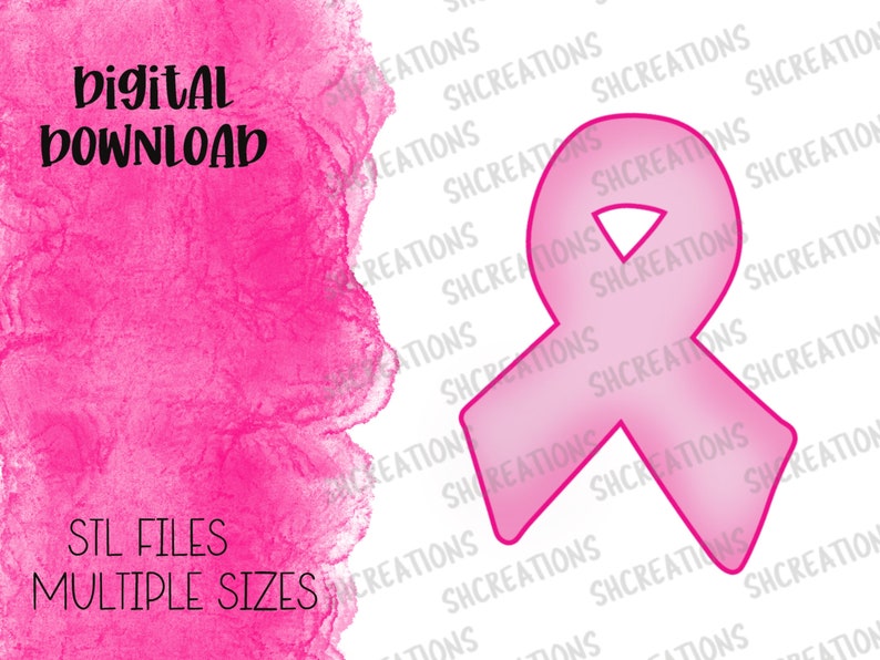 Awareness Ribbon Cookie Cutter STL FILE Breast Cancer Ribbon - Etsy