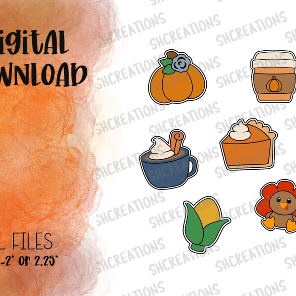 Mini Fall Cookie Cutters - Etsy