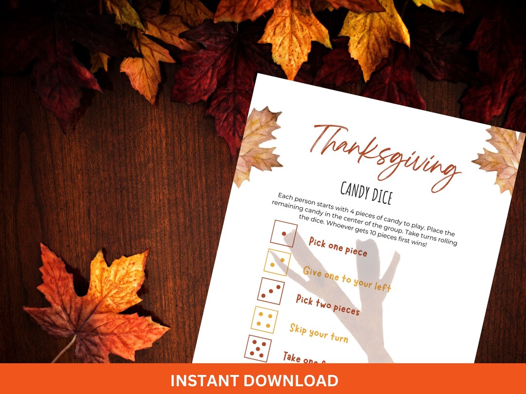 Printable Thanksgiving Gratitude Game, Gratitude Game, Grateful Game ...
