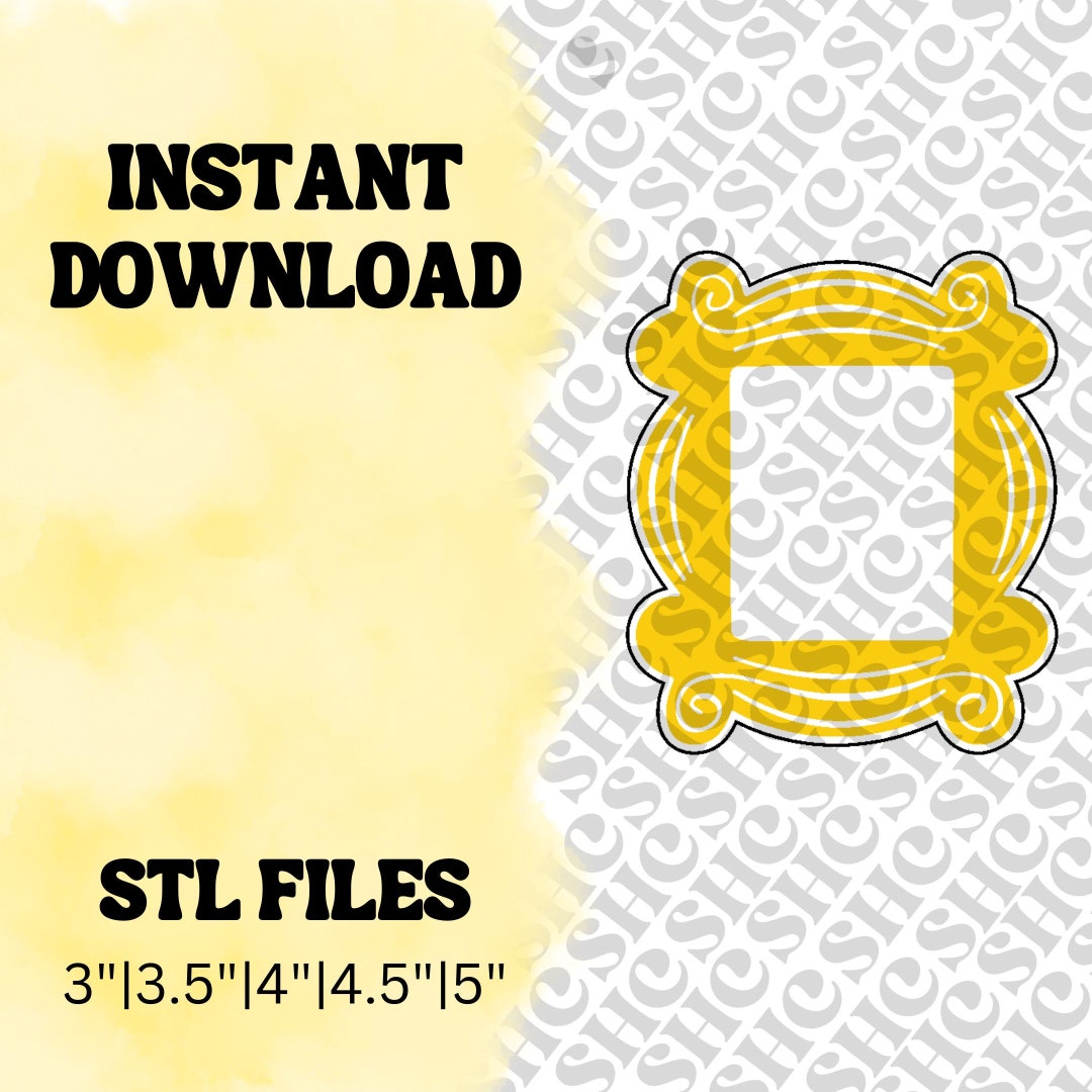 Frame Cookie Cutter STL plaque Cookie Cutter Frame Cookie STL File ...