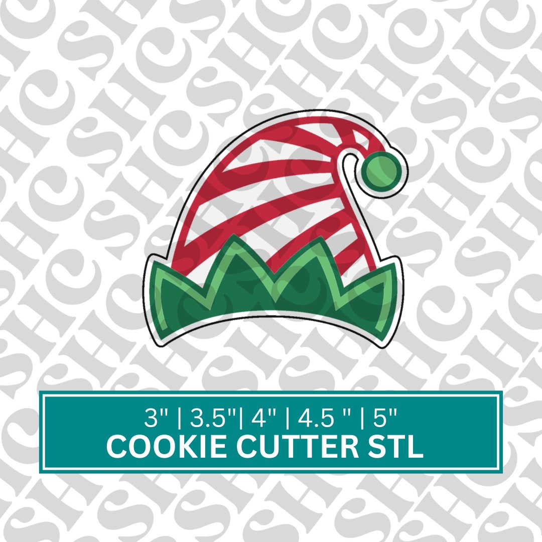 Elf Hat STL FILE | I'm Back Cookie Cutter , Santa's Helper STL File ...