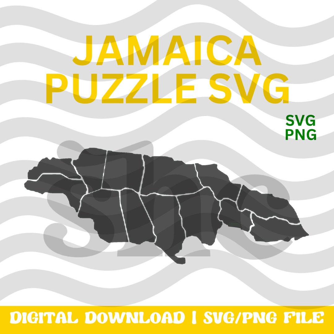 Jamaica Puzzle SVG Cut File, Jamaica Cut File, Jamaican SVG, Jamaica ...