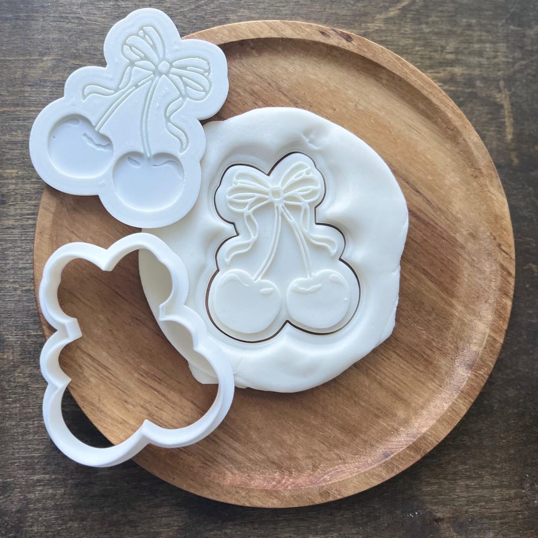 Cherry Embosser & Cookie Cutter | Cherries Embosser | Valentine's ...