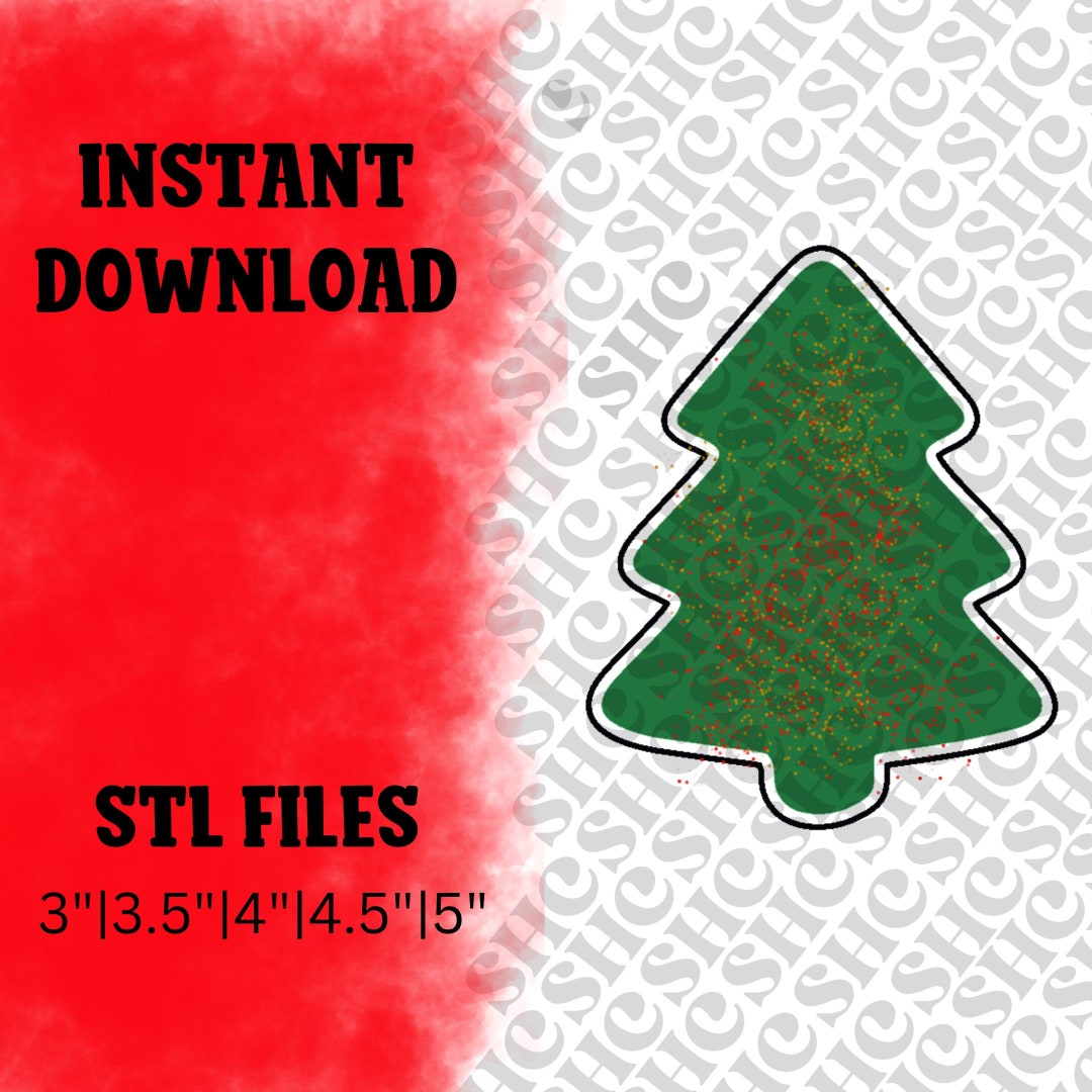 Christmas Tree STL File, Fraser Fir Cookie Cutter , 3d Printed ...
