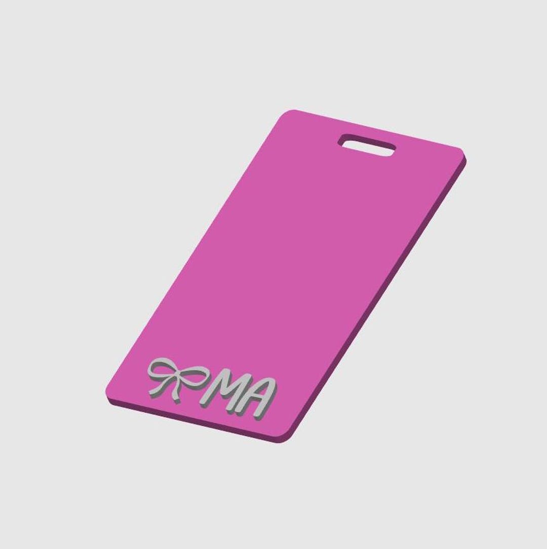 3D Bow MA Badge Holder STL, Badge Mate STL, Medical Assistant Badge ...